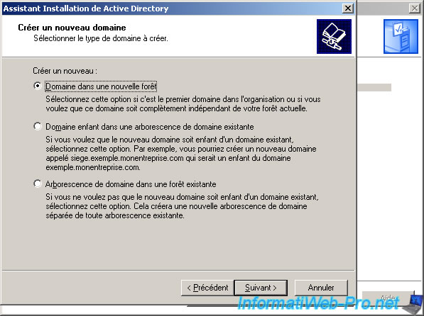 Créer Un Active Directory Sous Windows Server 2003 Windows Server Tutoriels Informatiweb Pro